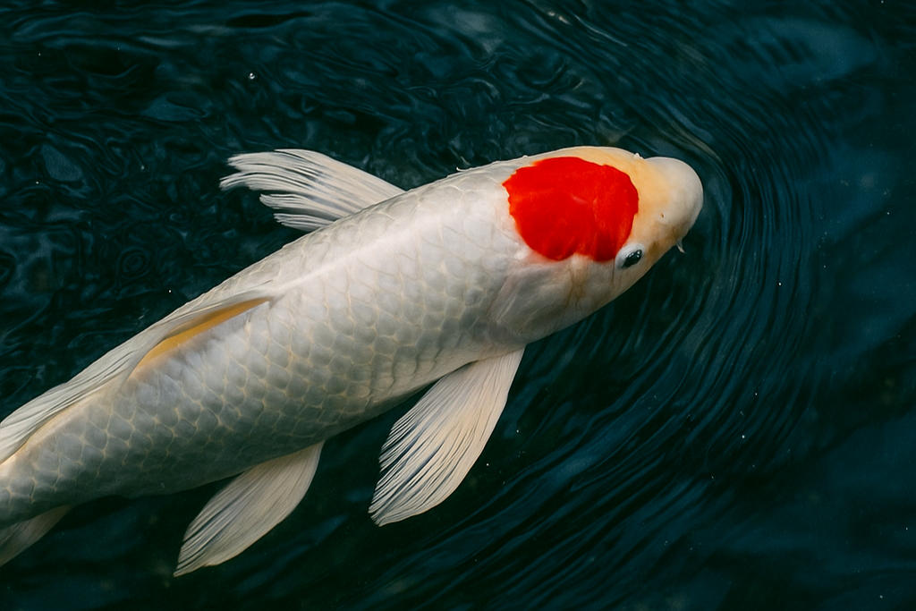 Tancho Koi for Sale | Iconic Red-Head Mark – RJ Aquatics